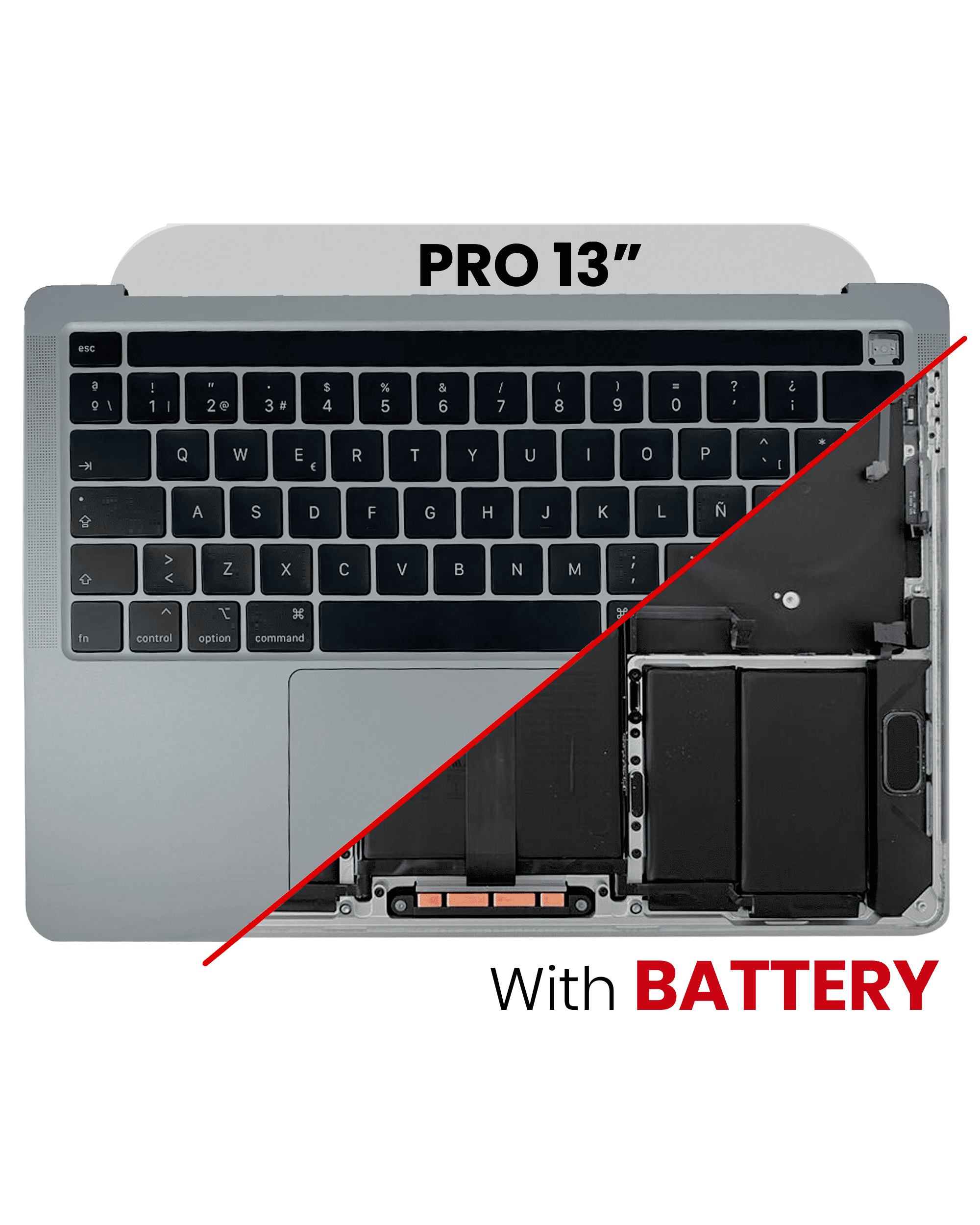 Replacement Top Case Assembly W/Battery And Keyboard Compatible For ...