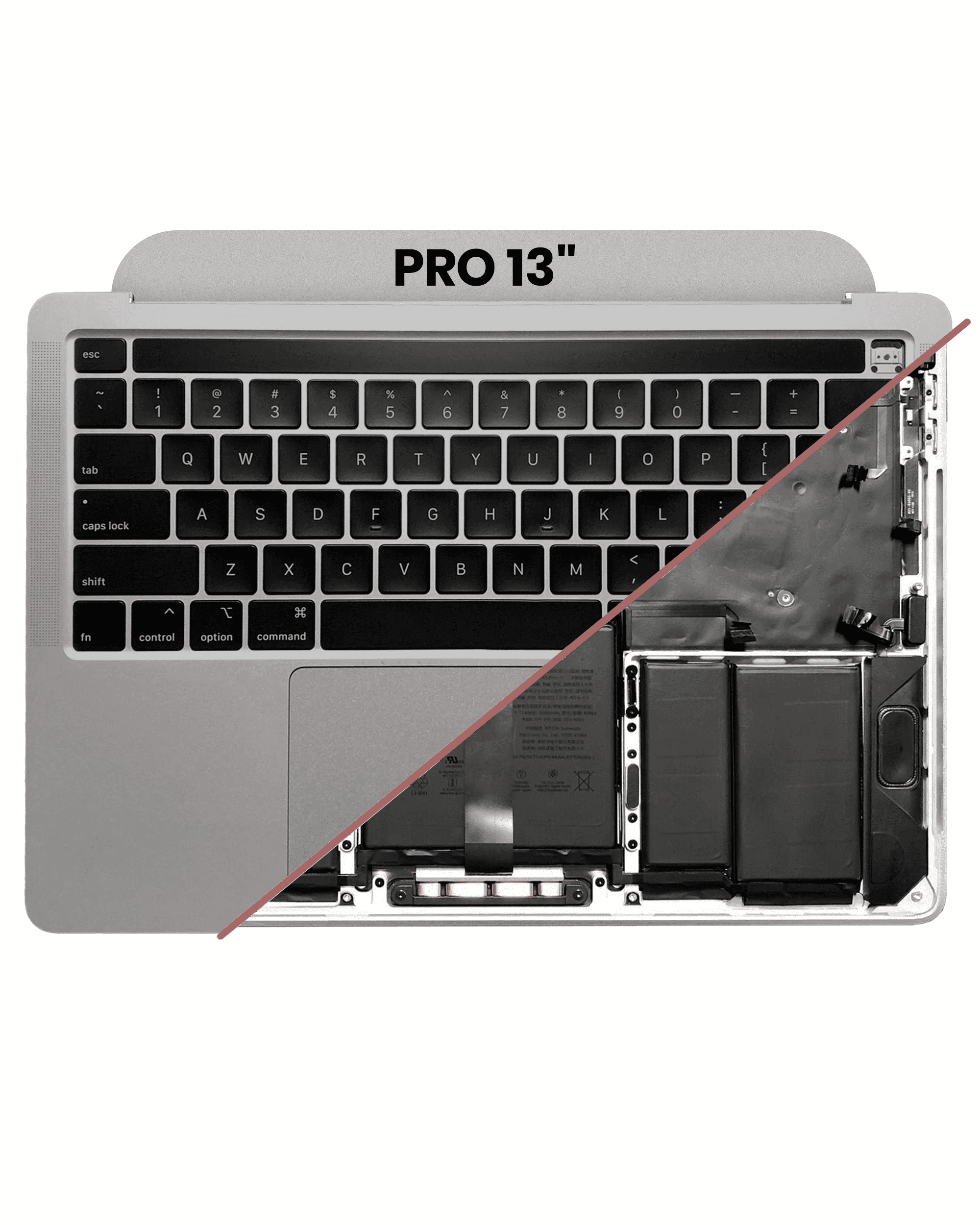 Replacement Top Case Assembly W/Battery & Keyboard Compatible For ...