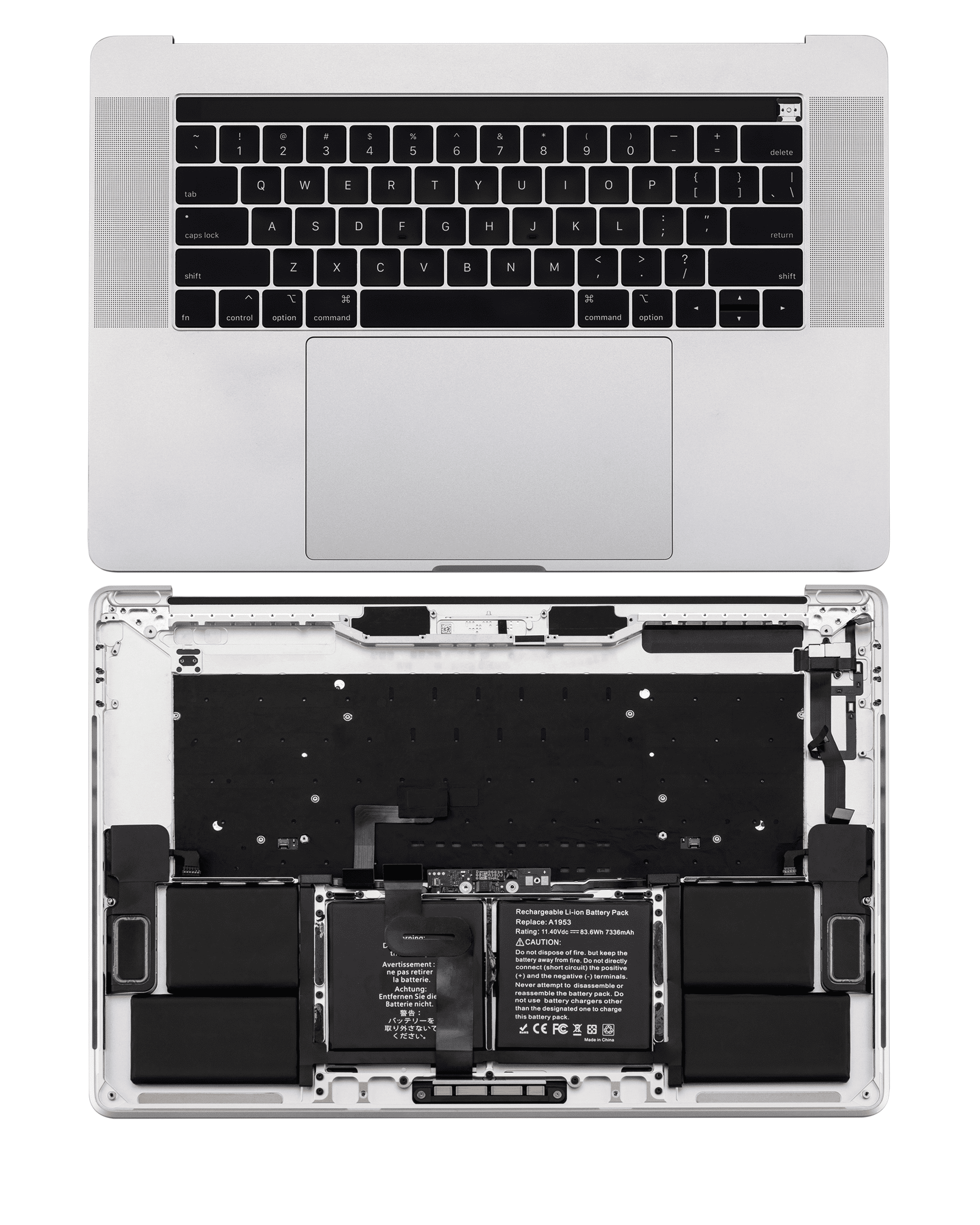 Replacement Top Case Assembly (With Battery And Keyboard) Compatible ...