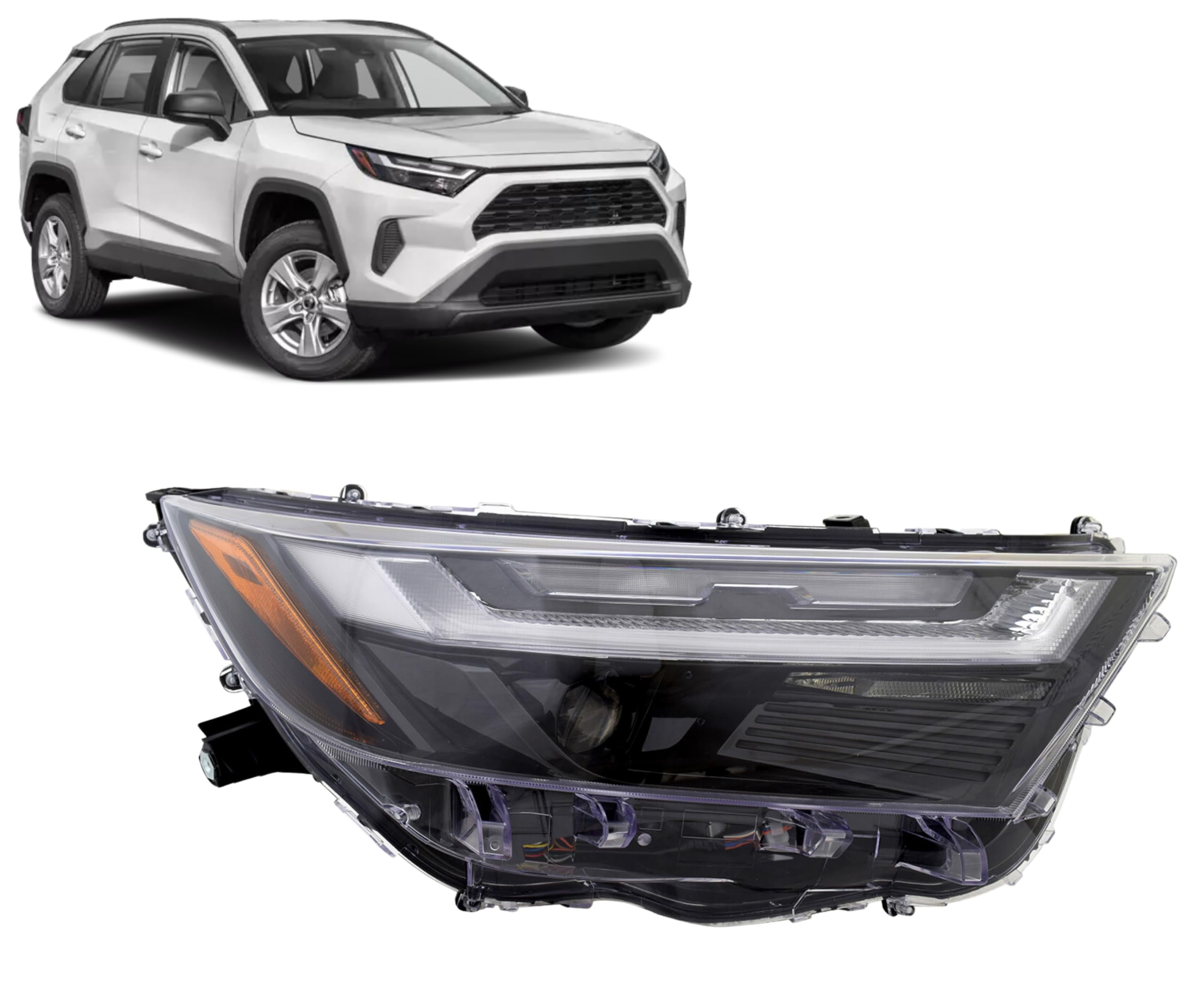 Replacement For Toyota 2022 2023 RAV4 Hybrid USA Built Model W/O LED ...
