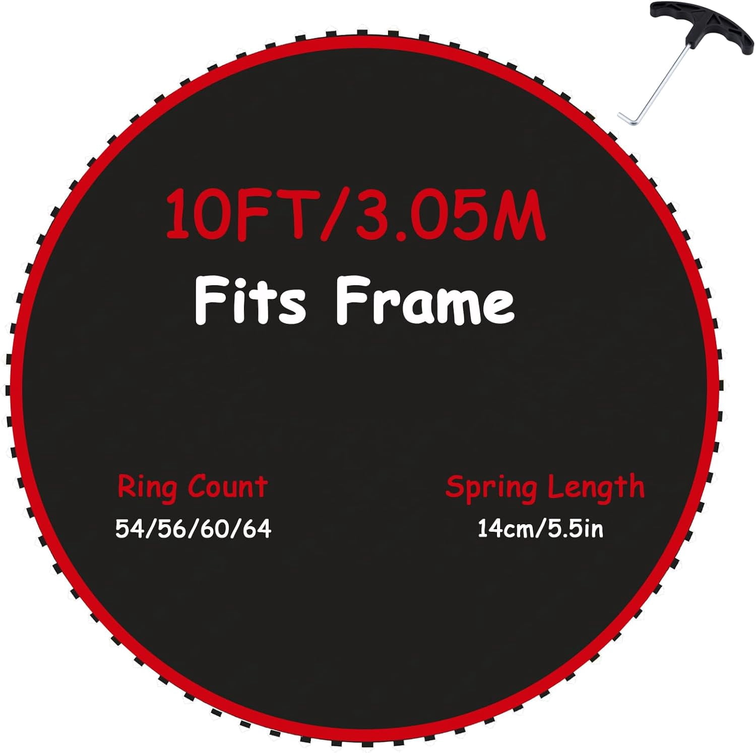 Replacement Trampoline Mat Jumping Mat Fits 10 ft Frame, Universal ...