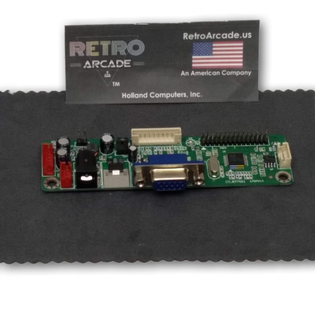 Replacement VGA and 12V Power Connection Board for RetroArcade.us 19 ...