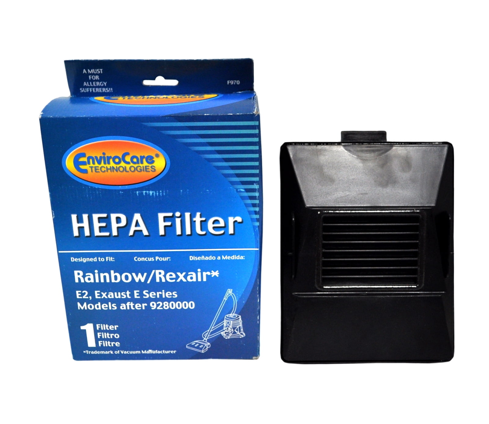 Envirocare HEPA Filter Designed To Fit Rainbow E2 Series Vacuums F970 ...