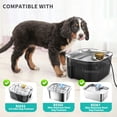 Replacement Water Pump for 2.6 Gallon Dog Fountain Stainless Steel ...