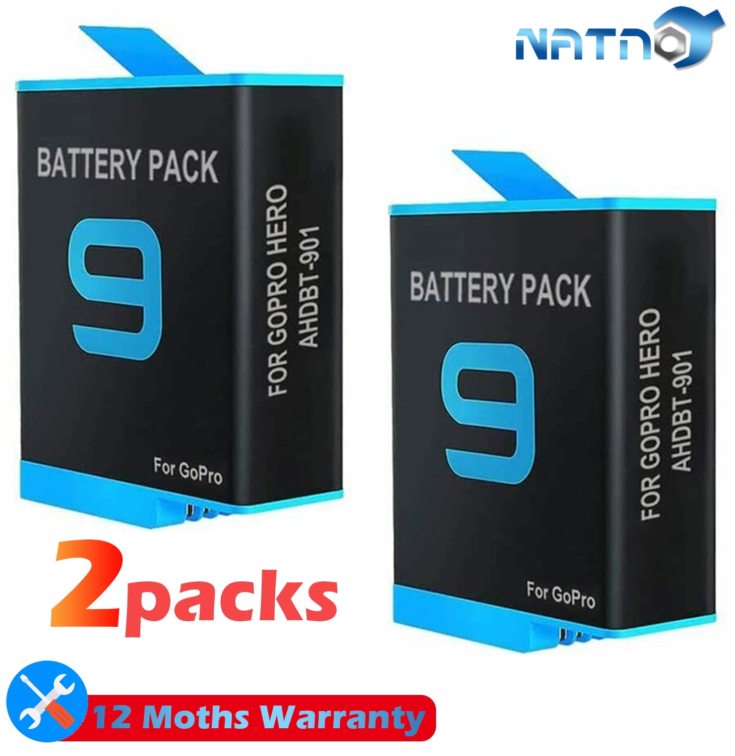 Replacement batteries for Gopro Hero 9 10 Black Rechargeable Battery ...