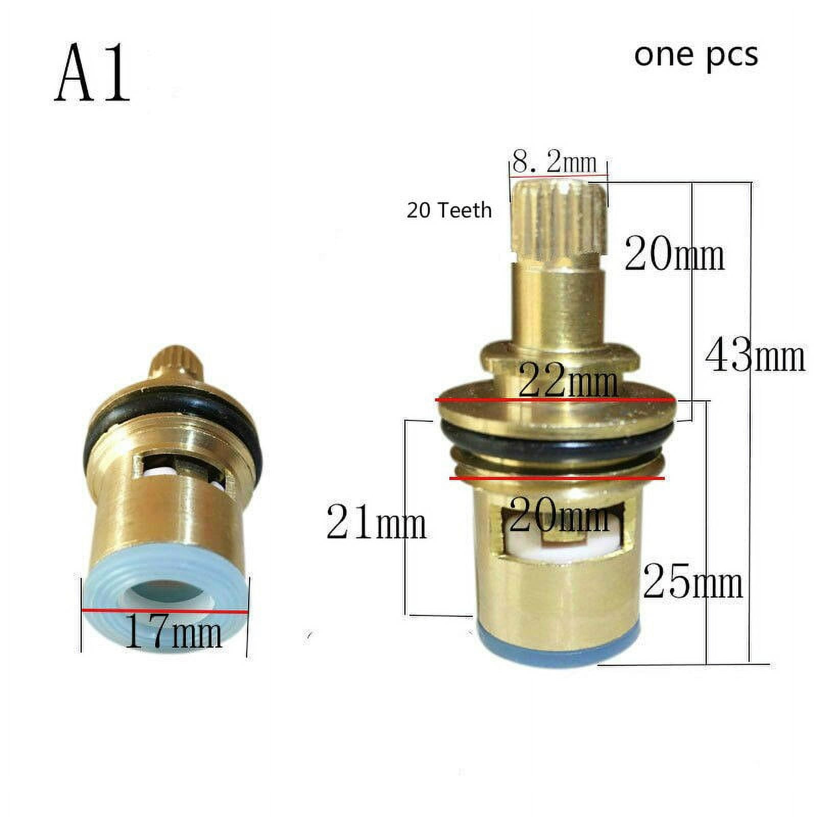 Replacement brass ceramic disc tap valve quarter turn cartridges gland ...