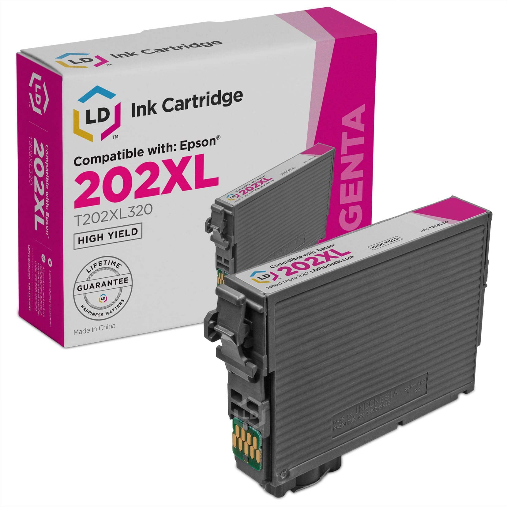 Replacement for Epson 202XL / T202XL320-S HY Magenta Ink for XP-5100 ...