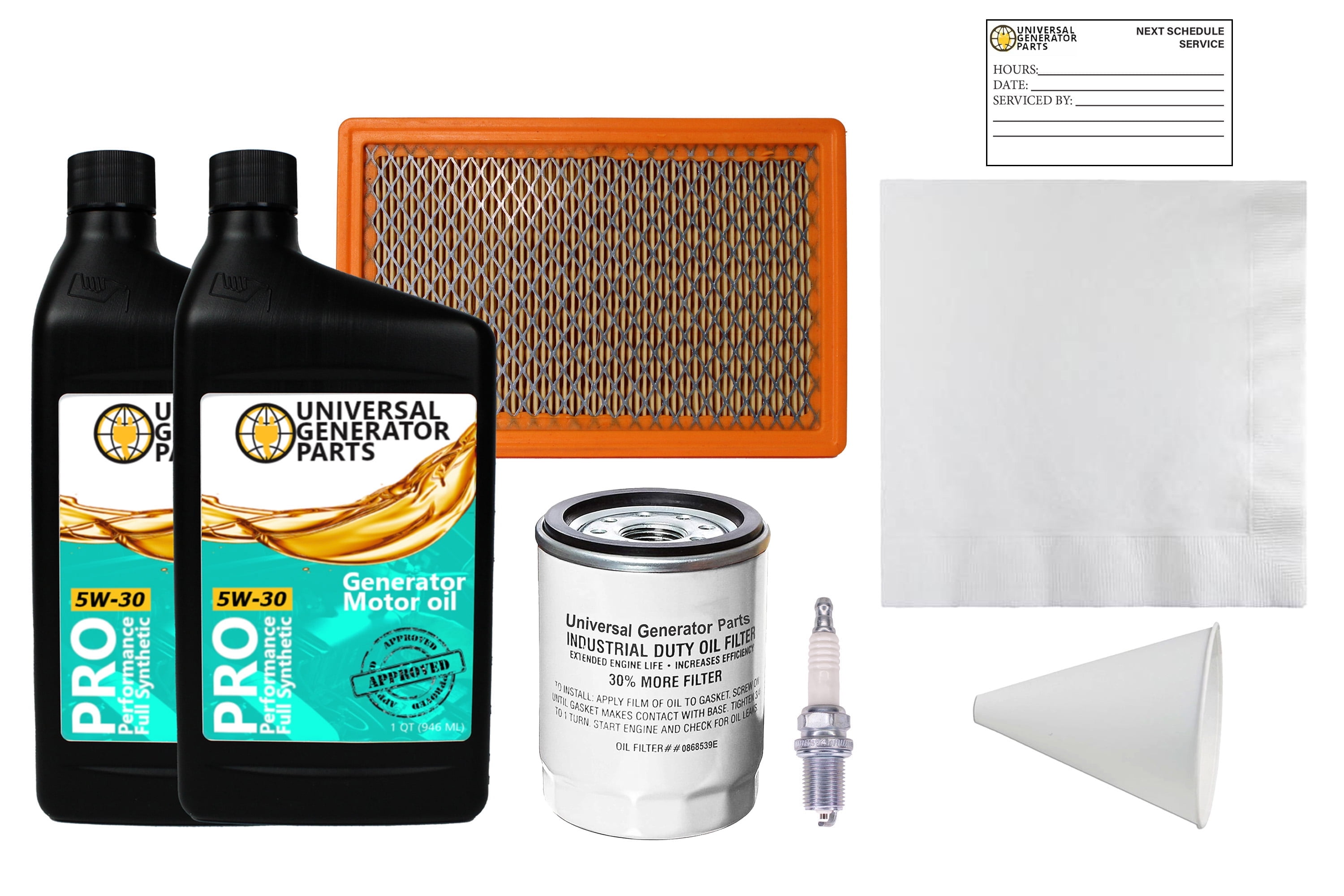 Universal Generator Part Generac 0J93200SSM Maintenance Kit, Full ...