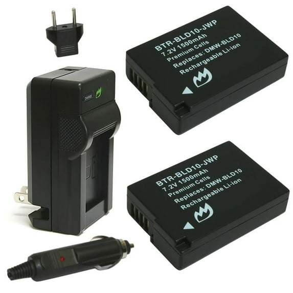 Replacement for Panasonic Lumix DMC-GF2 Battery (2-Pack, 1500mAh) and ...