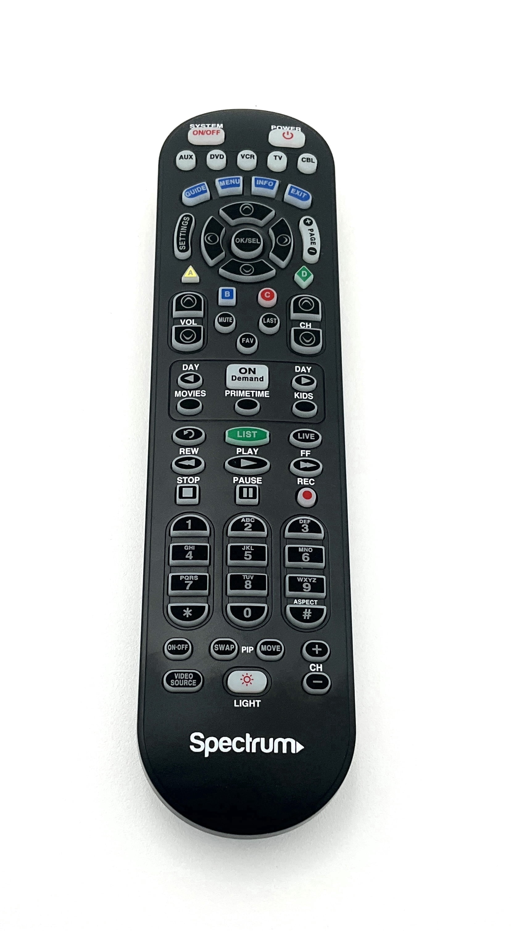 Spectrum UR5U-8790L-TWC Remote Control Replacement for Digital HD DVR ...