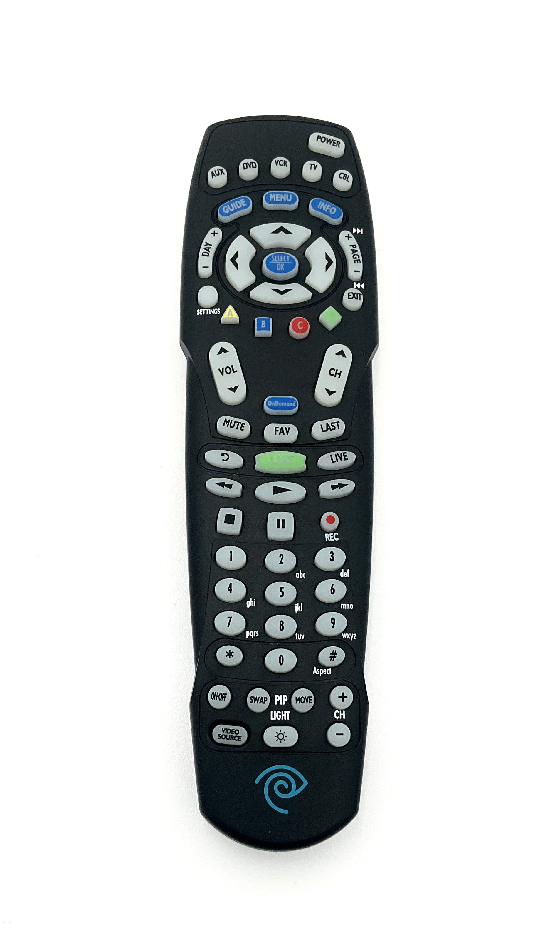 Replacement for Time Warner Universal Remote Control Rc122 with Blue ...