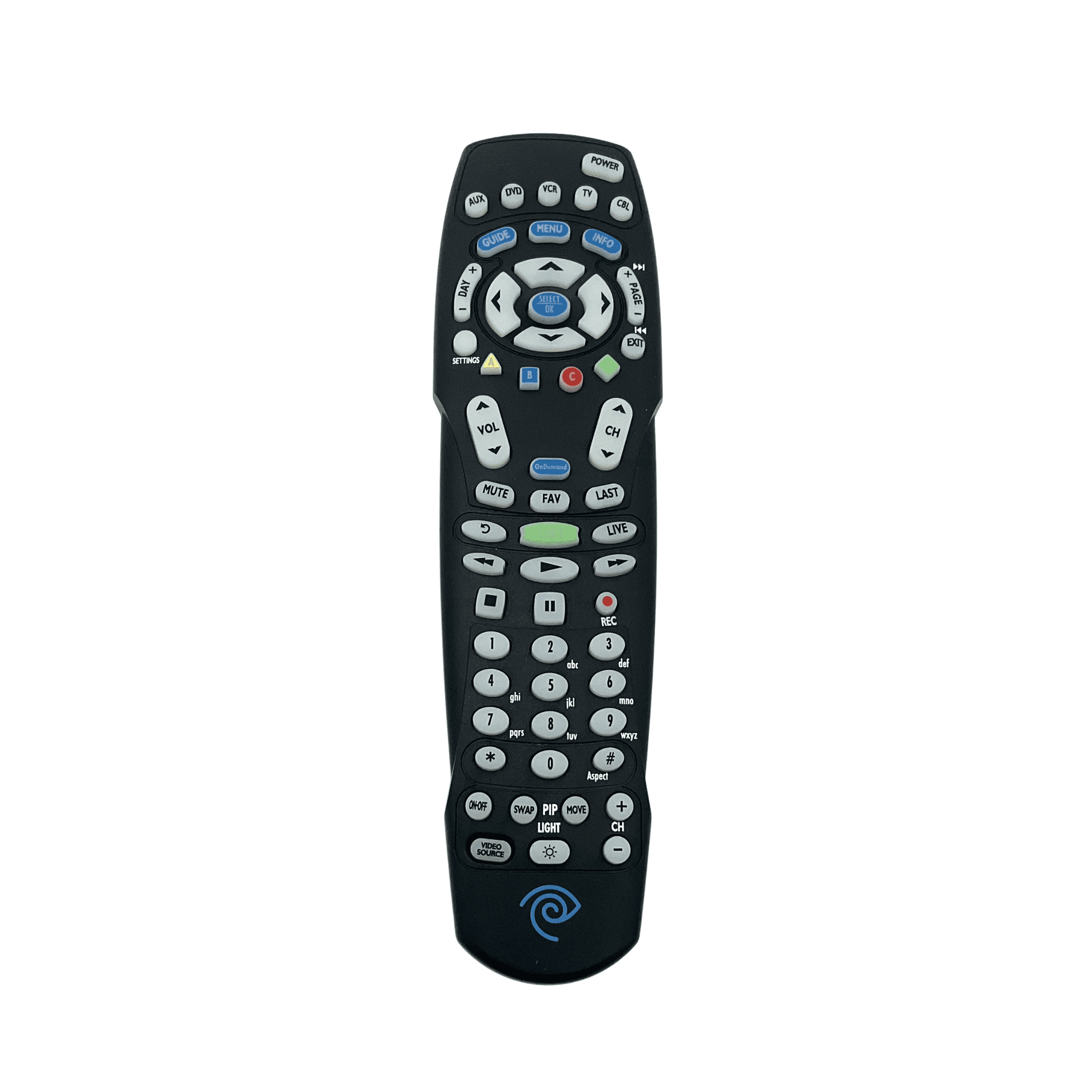 Time Warner RC122 Universal Remote Control with Blue Logo, 4-pack ...