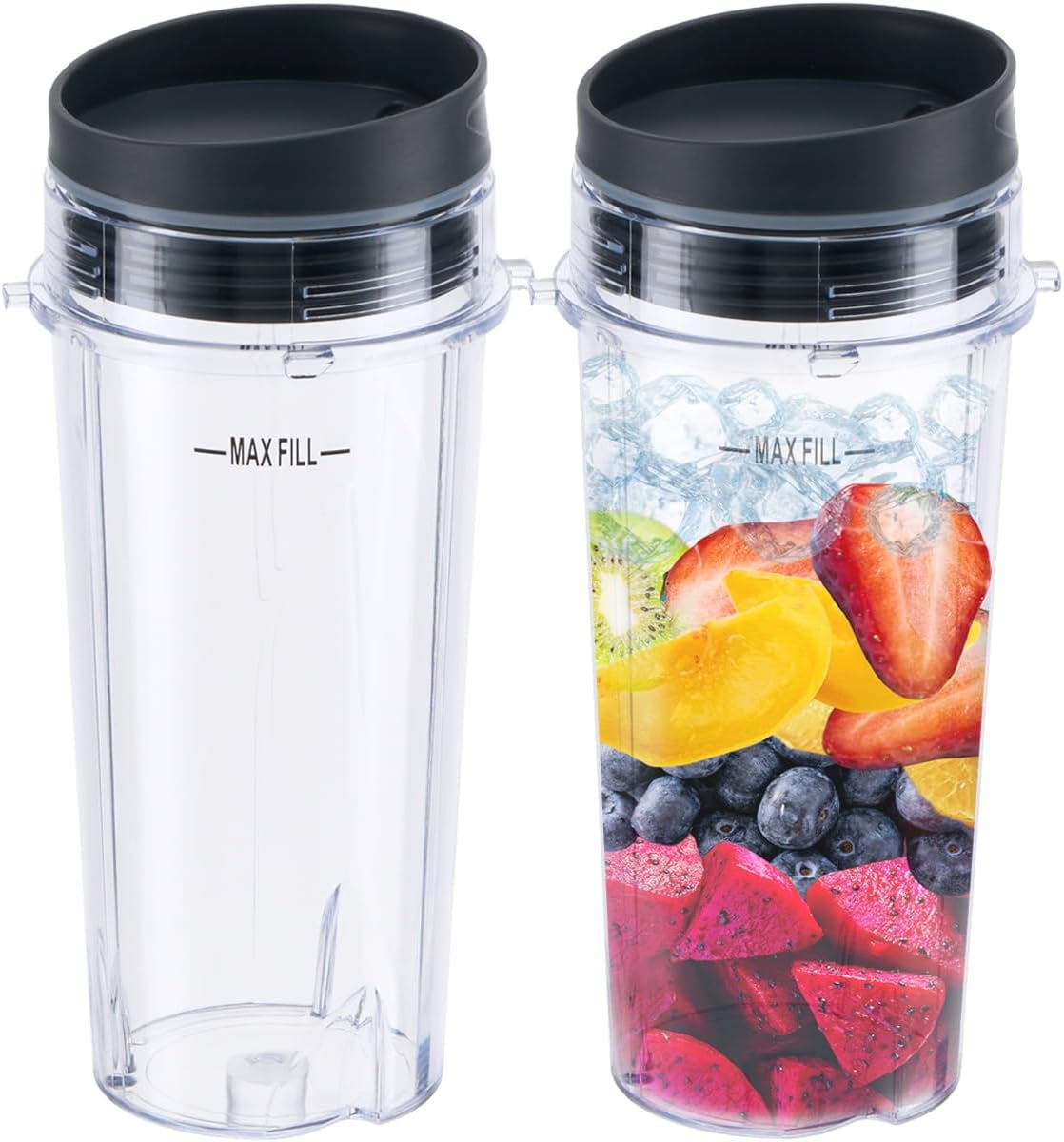 Replacement16oz Blender Cup for Ninja,Single Serve Blender Cup With ...