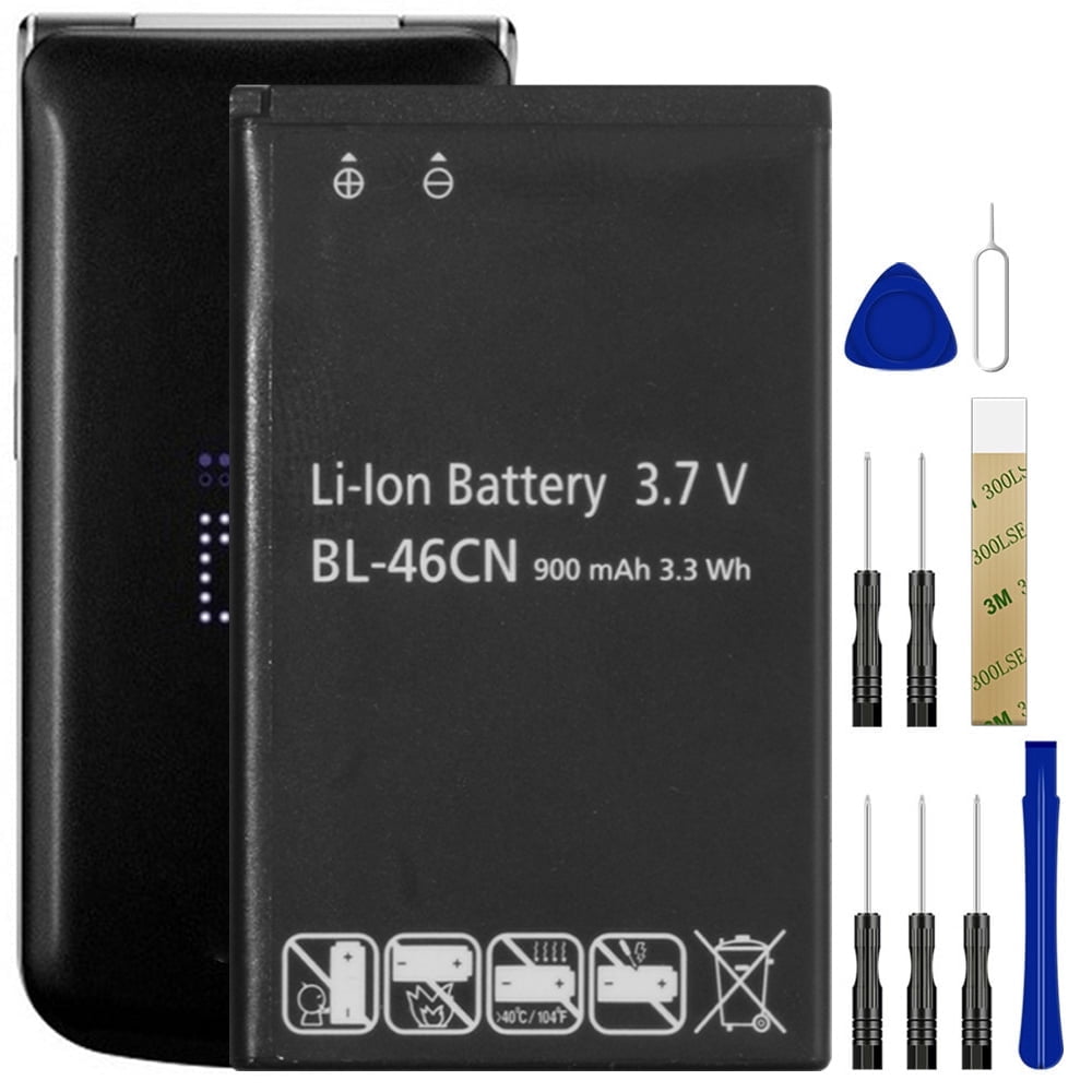 Replacemetn Battery BL-46CN For TracFone LG Flip Phone 430G Tool - Walmart.com