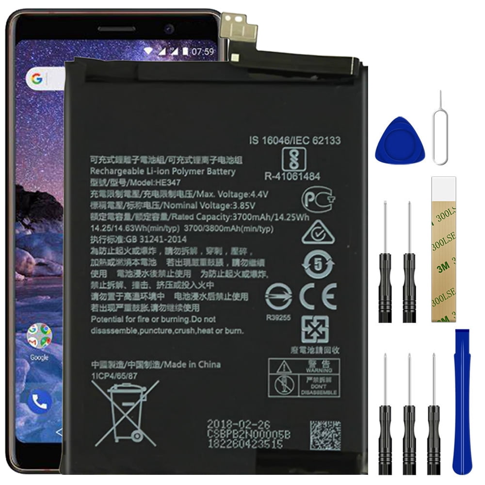 Replacemetn Battery HE347 For Nokia 7 Plus TA-1046 Tool - Walmart.com