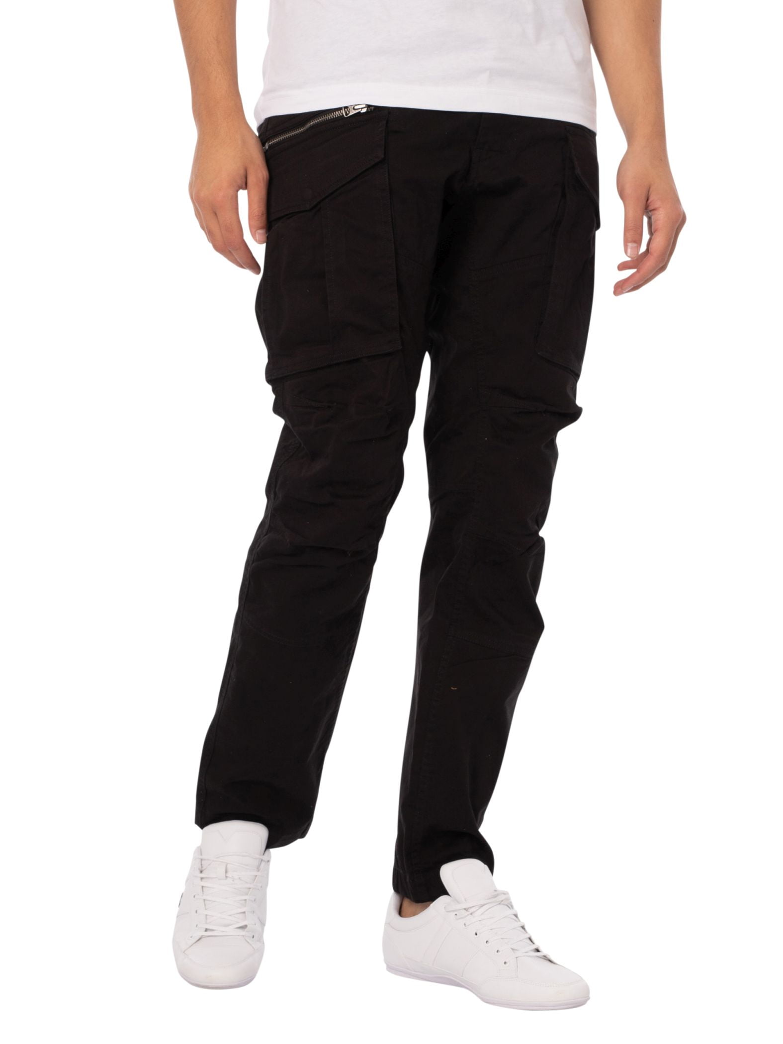 Replay Logo Cargo Trousers, Black - Walmart.com