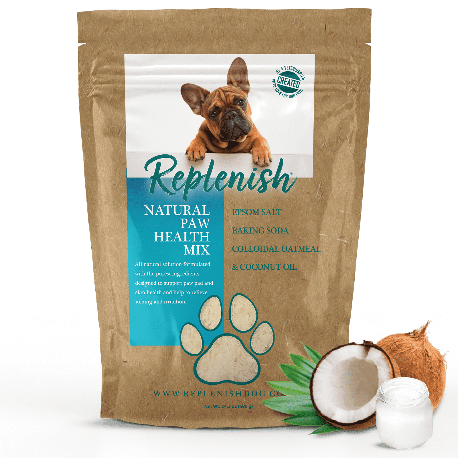 Replenish Dog Paw Healing Solution – All Natural Paw Care for Dogs ...