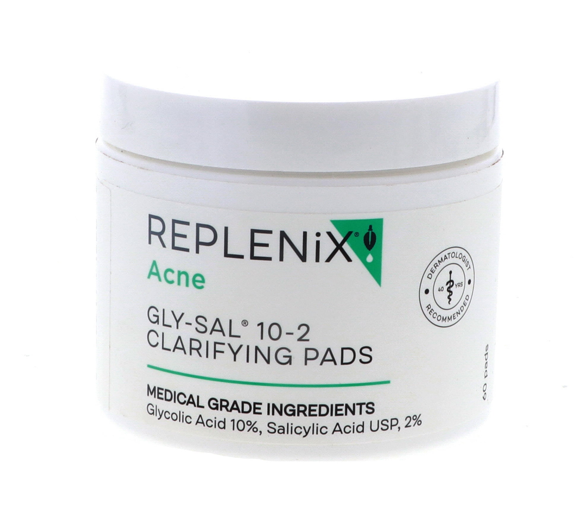 Replenix Gly-Sal 10-2 Pads, Exfoliating/Clarifying, All Skin Types, 60 ...