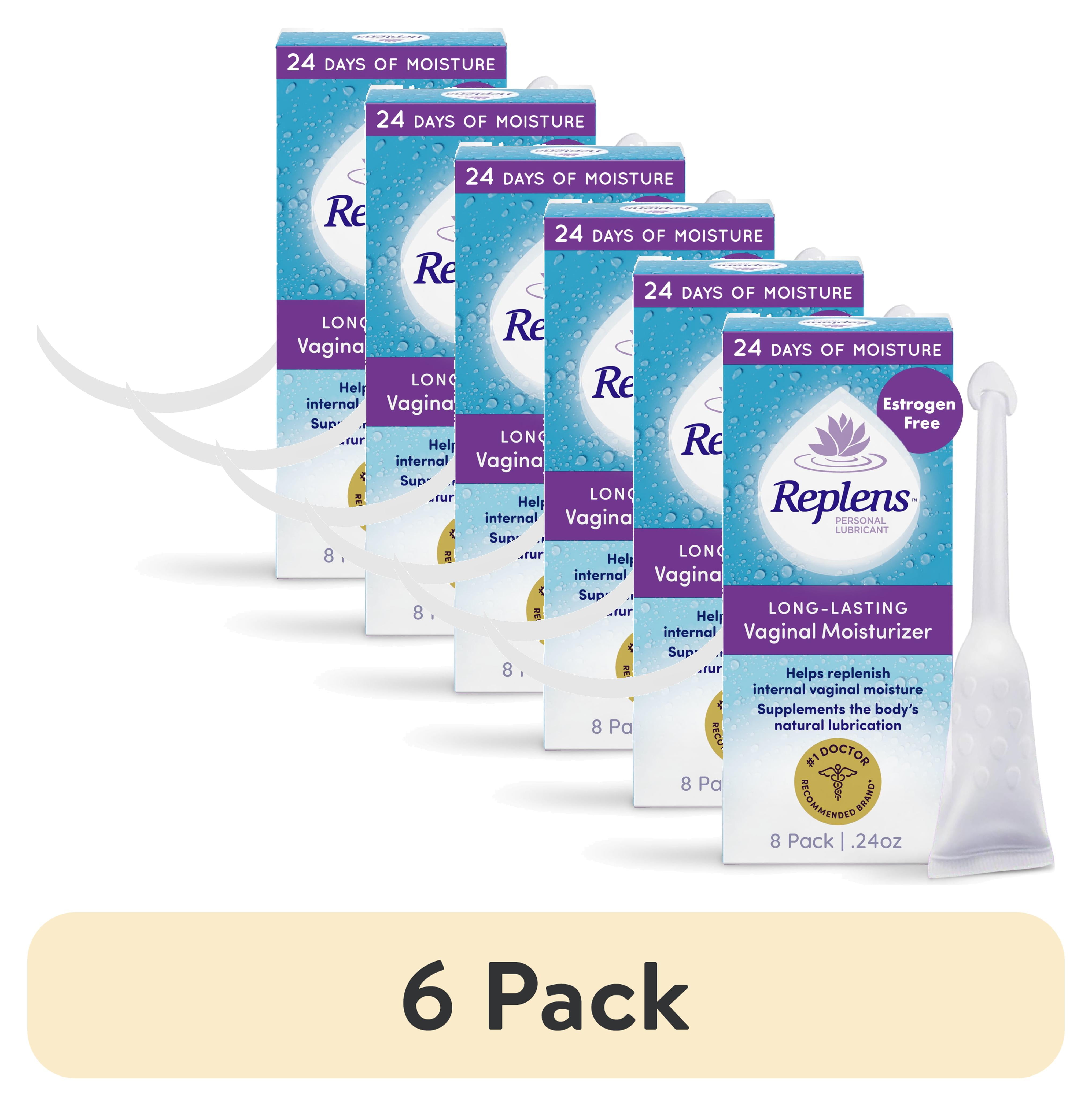 (6 pack) Replens Long-Lasting Vaginal Moisturizer Gel with Single-Use ...