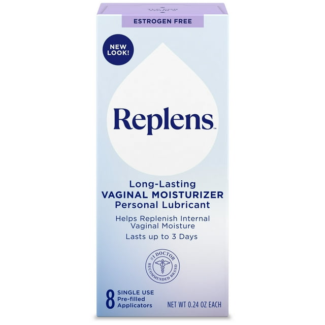 Replens Long Lasting Vaginal Moisturizer with 8 Pre-Filled Applicators ...