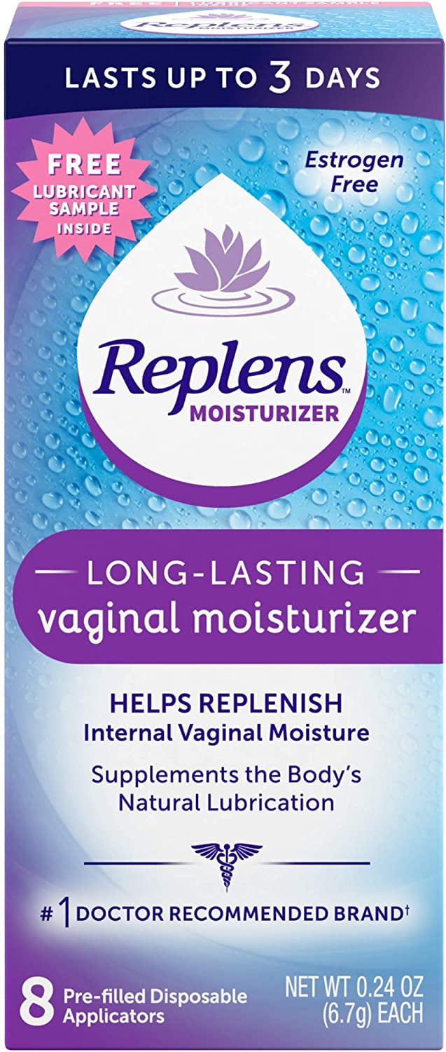 Replens Long-Lasting Vaginal Moisturizer with single-use applicator, 8 ...
