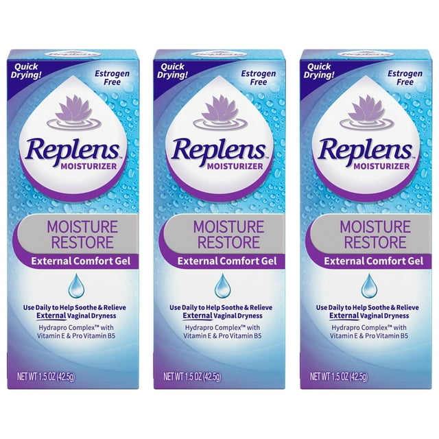 Replens Moisture Restore Gel, Vaginal Moisturizer & Lubricant, 1.5 oz ...
