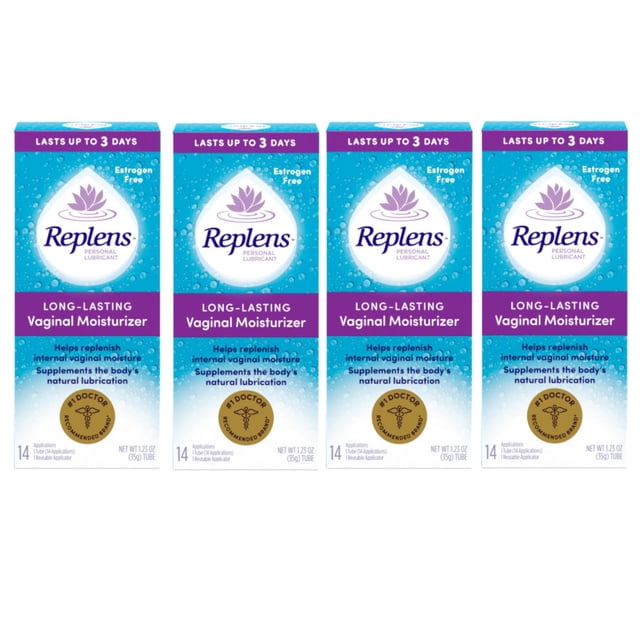 Replens Vaginal Moisturizer With Reusable Applicator 35 g (Pack of 4 ...