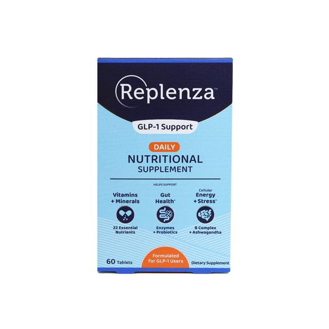 Replenza GLP-1 Support, Daily Nutritional Supplement, 22 Essential ...