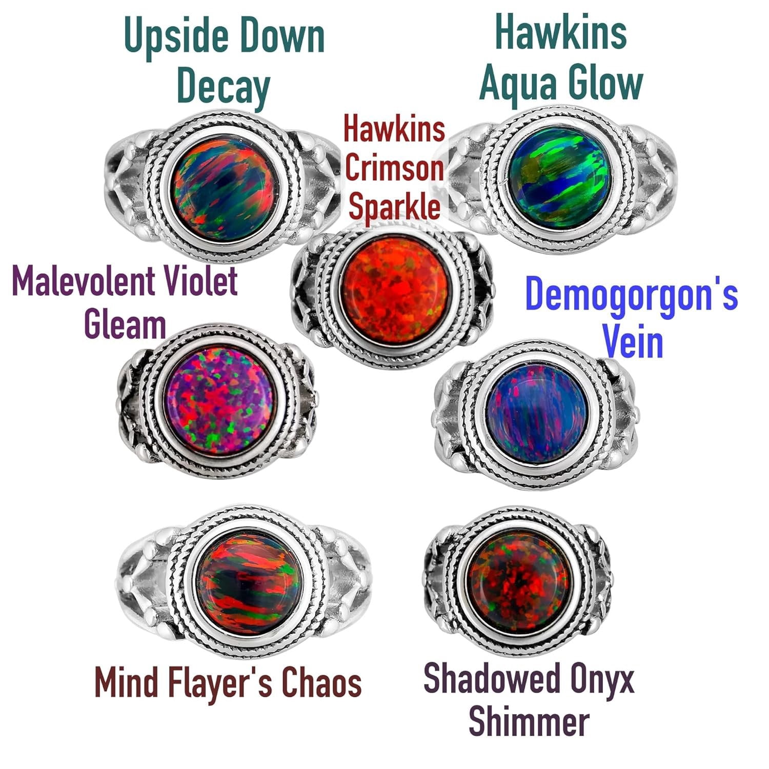 Replica Mood Rings - Joseph Quinn - Eddie Munson - Hellfire Club ...