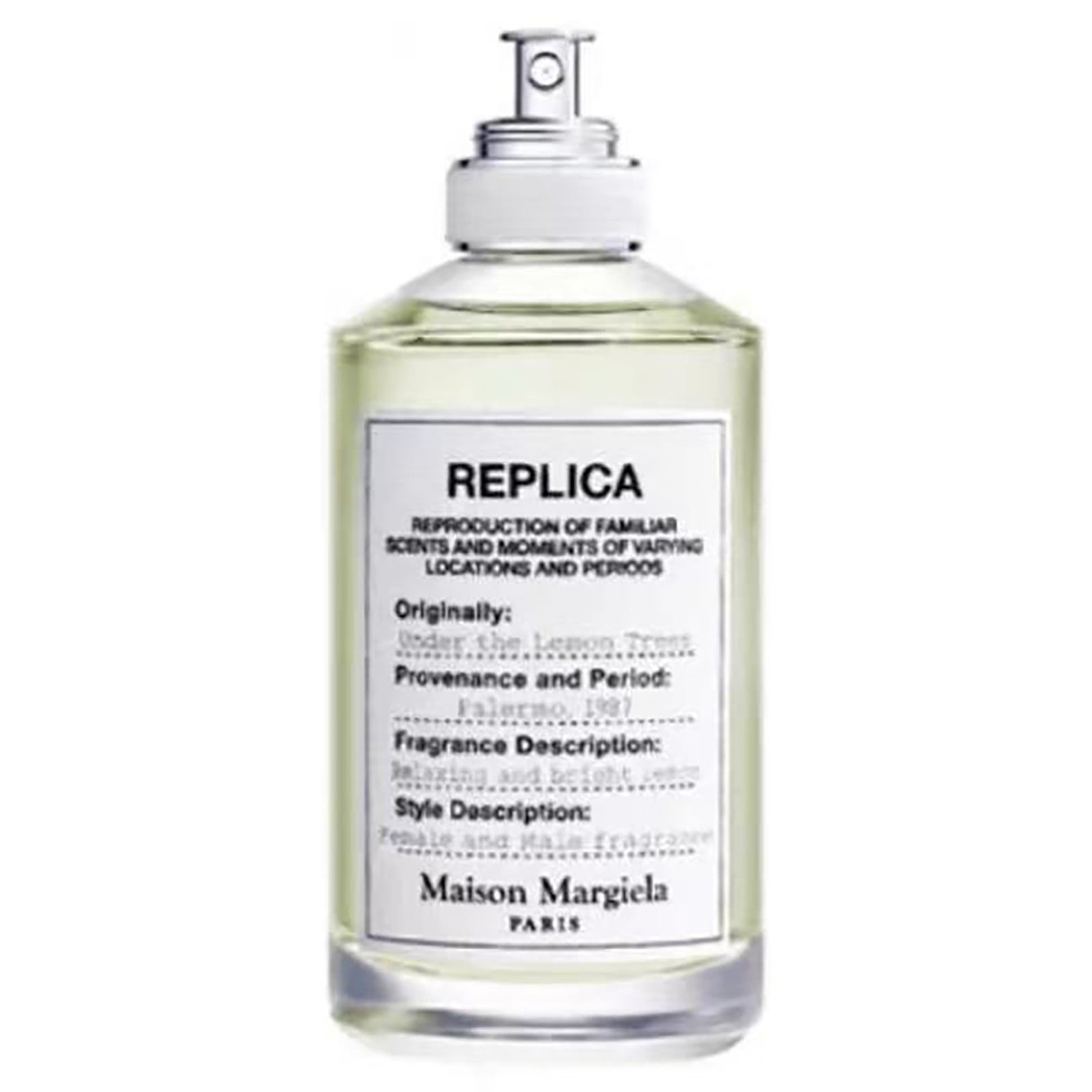 Replica' - Under the Lemon Trees EDT, Female and Male Fragance 100ml ...