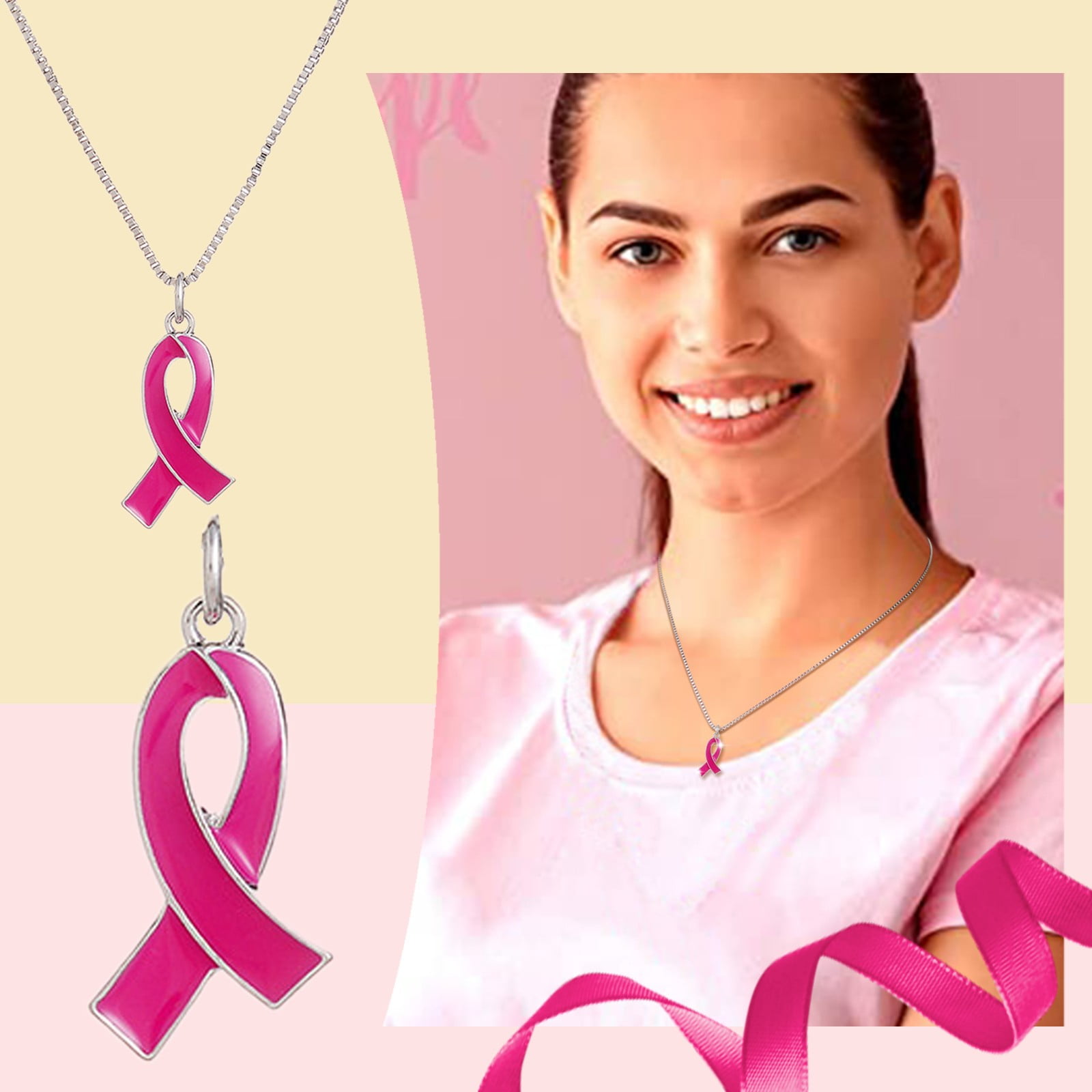 Replio Cancer Awareness Womens Necklaces Care Accessories Fashion ...