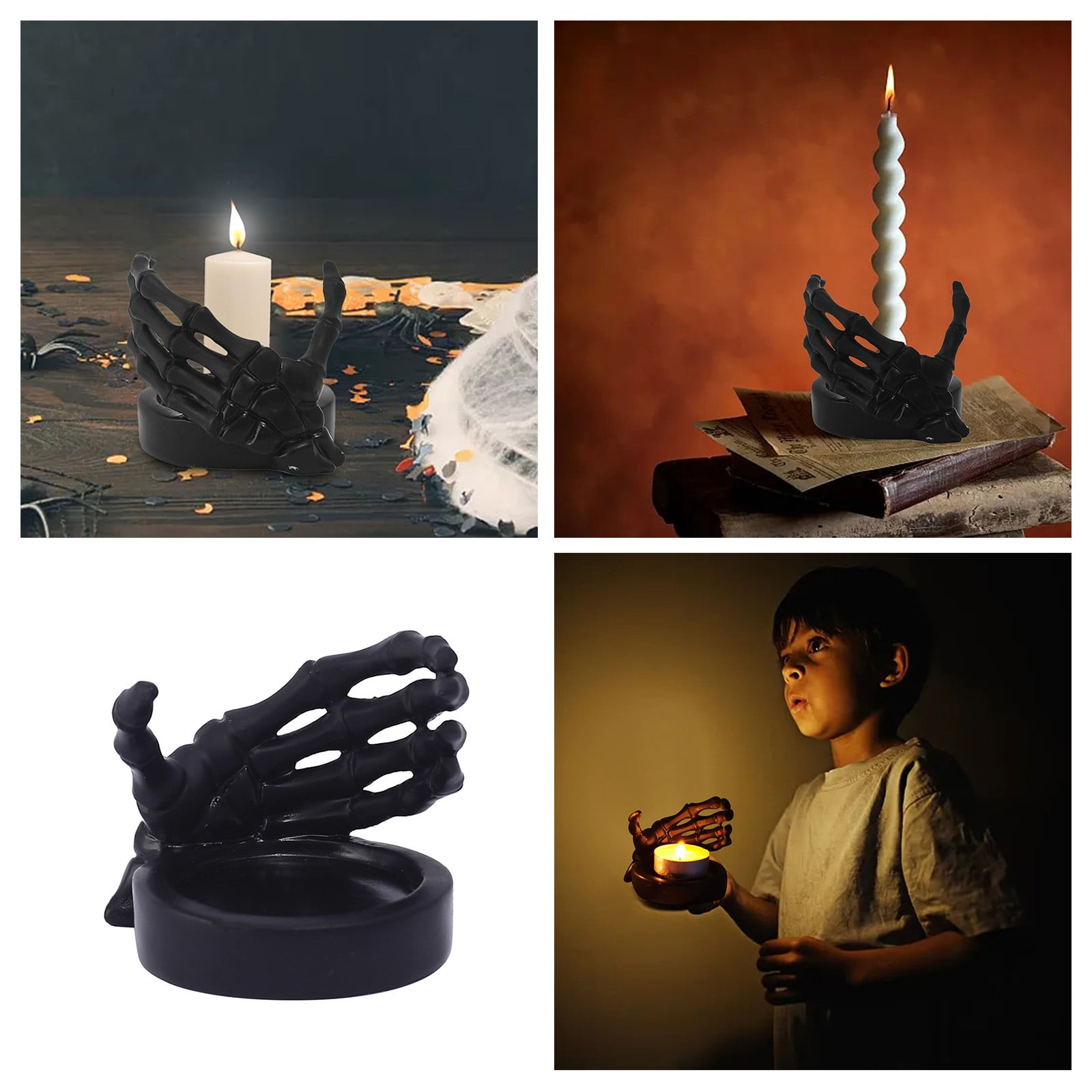 Replio Skeleton Hand Candle Holder Gothic Candle Holder Decorations ...