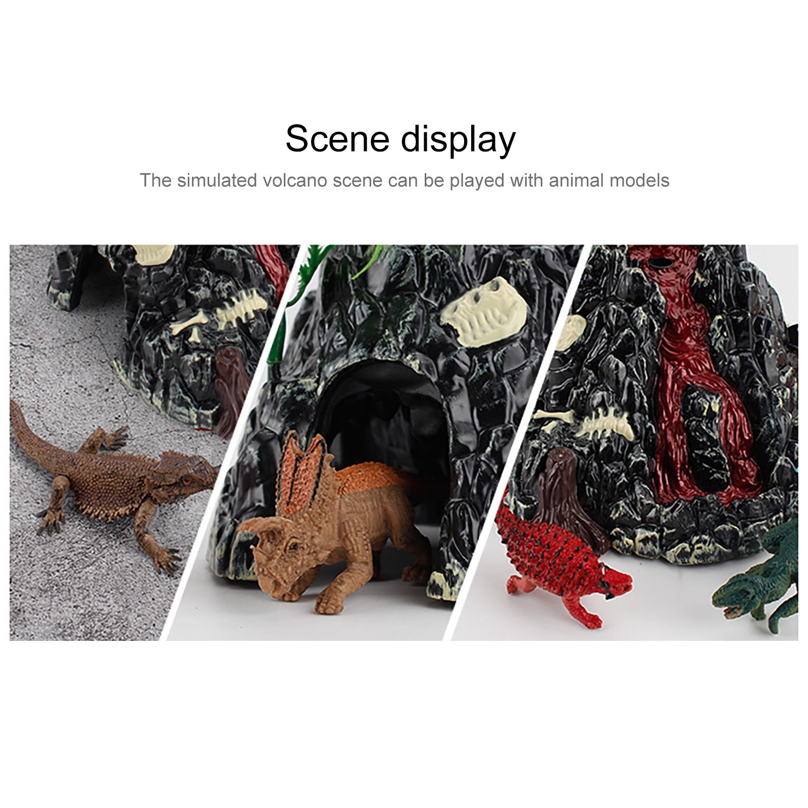 Replio Volcanic Ornament Volcano Sound Model DIY Spray Eruption Model ...