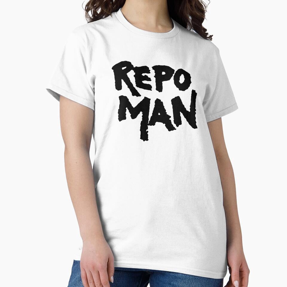 Repo Man Black Cult Classic Sci-Fi Comedy Punk Dystopian Movie T-Shirt ...