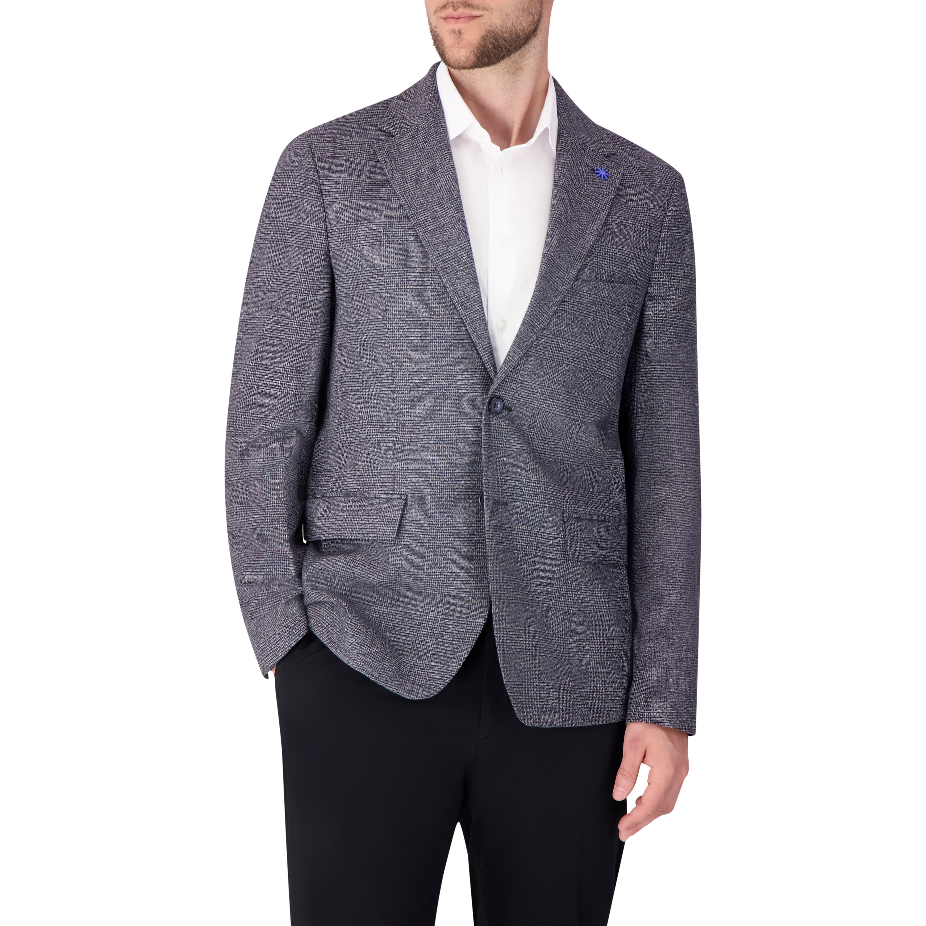 Report Collection Single Breast Full Lined Flat Pocket Woven Men's ...