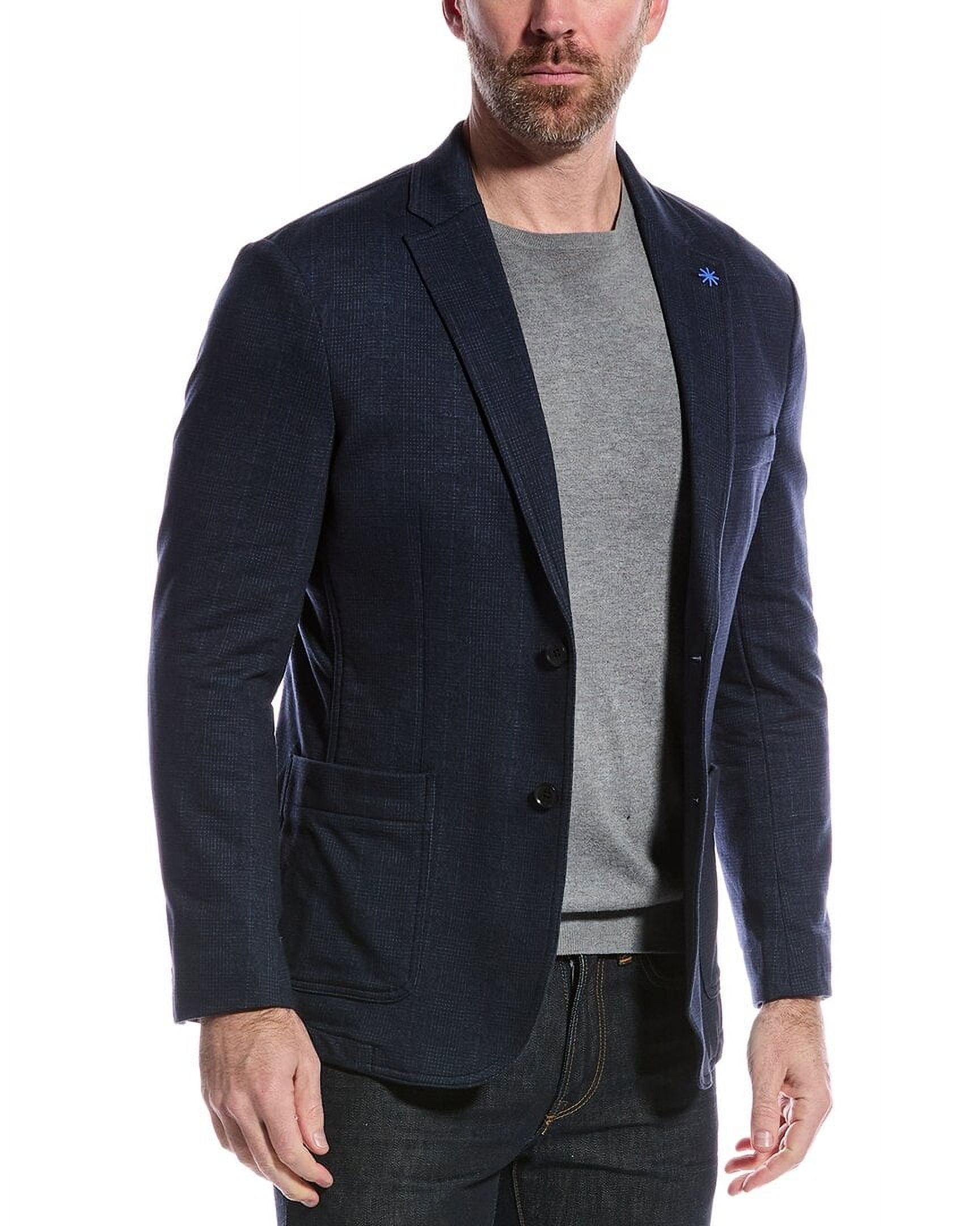 Report Collection mens Plaid Jacket, 40, Blue - Walmart.com