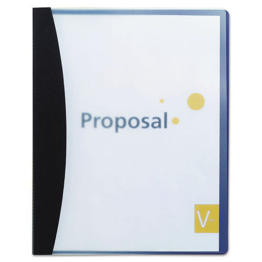 Report Cover With Hidden Swing Clip, 8.5 X 11, Frosted/black | Bundle ...