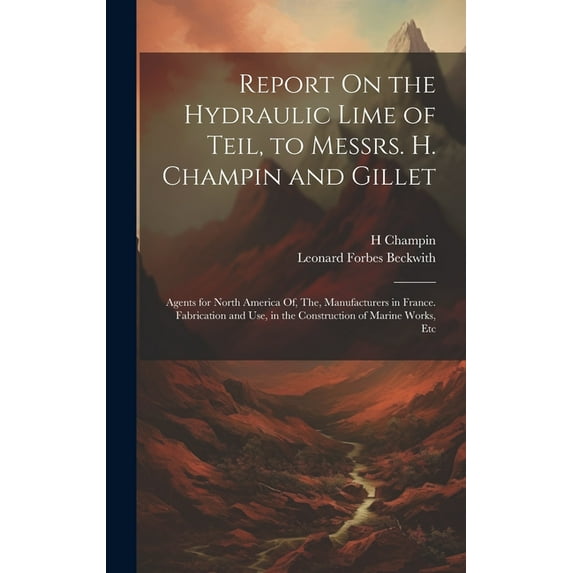 Report On the Hydraulic Lime of Teil, to Messrs. H. Champin and Gillet ...