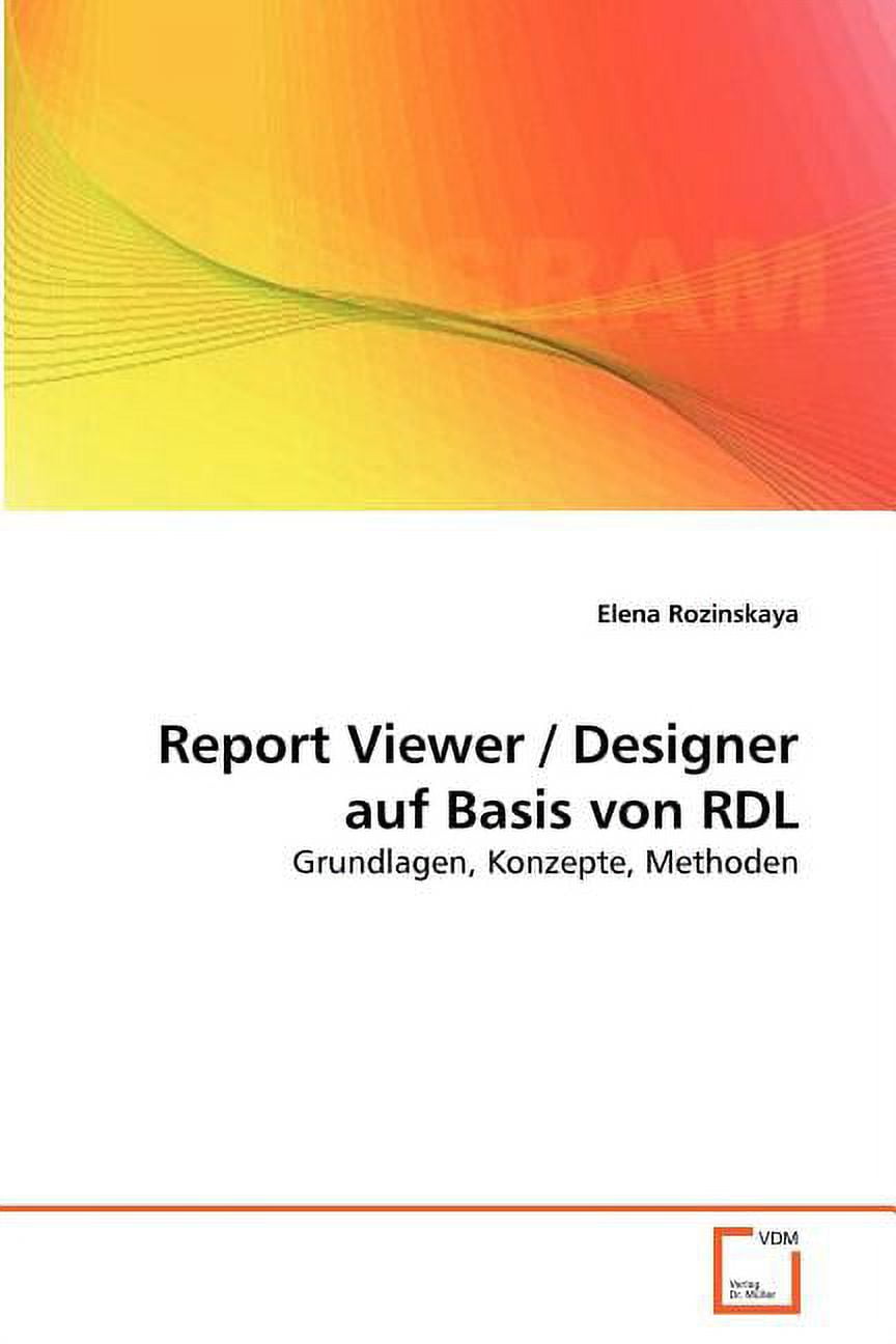 Report Viewer / Designer auf Basis von RDL (Paperback) - Walmart.com