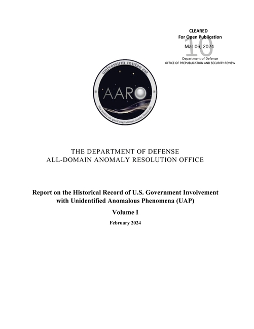 Report on the Historical Record of U.S. Government Involvement with ...