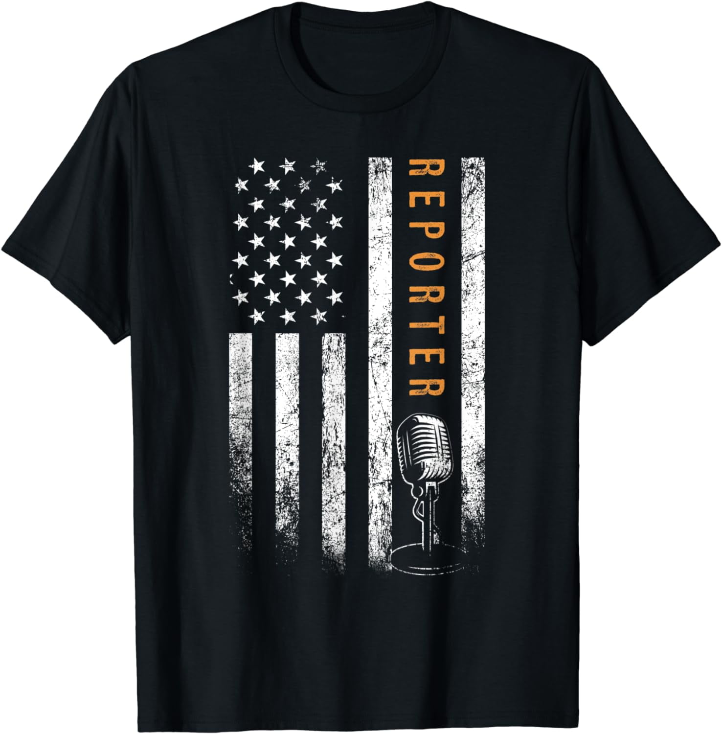 Reporter American Flag Design Correspondent T-Shirt - Walmart.com