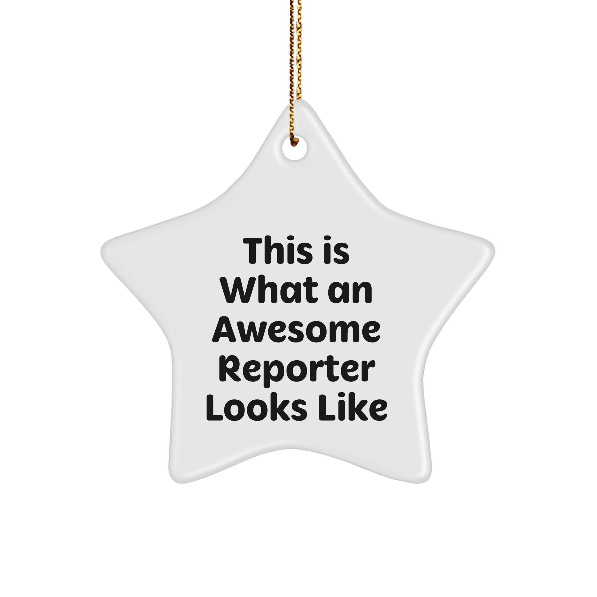 Reporter Star Ornament - This Is What An Awesome Reporter Looks Like ...