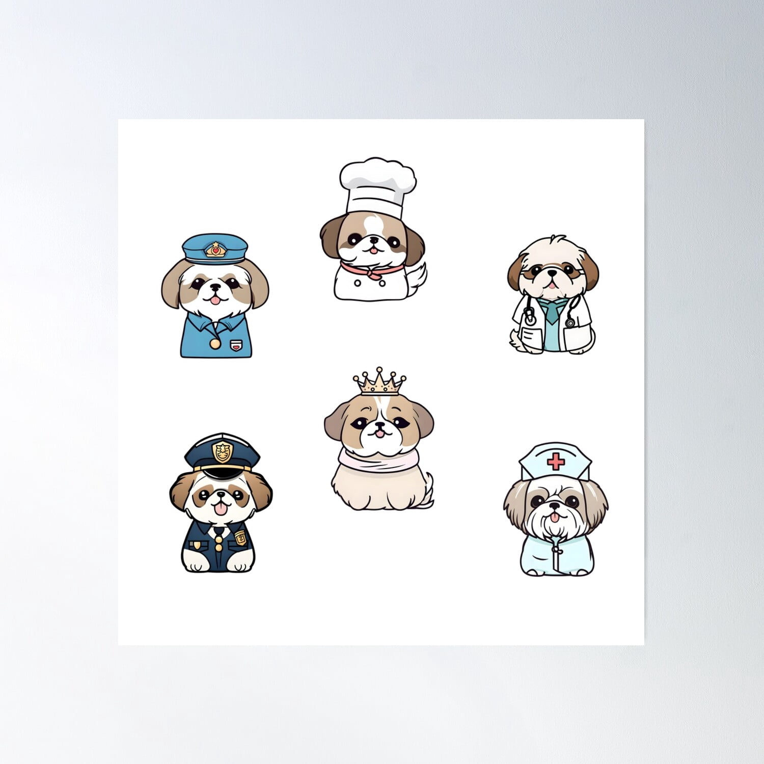 Reporting For Duty, In The Cutest Uniform! Poster Wall Art, Modern Wall ...