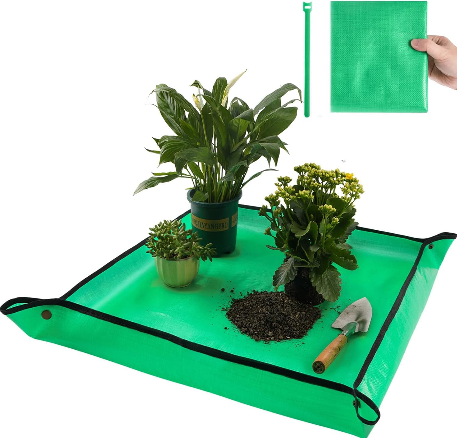Repotting Mat for Indoor Plant Transplanting Control Mess, 26.8"X26.8 ...