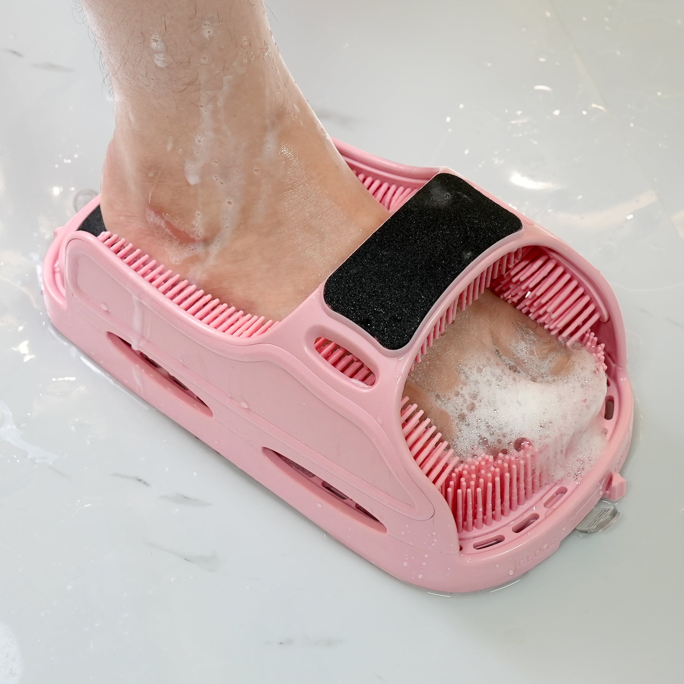Aukfa Shower Foot Scrubber, Non-Slip Foot Washer Care for Exfoliating ...