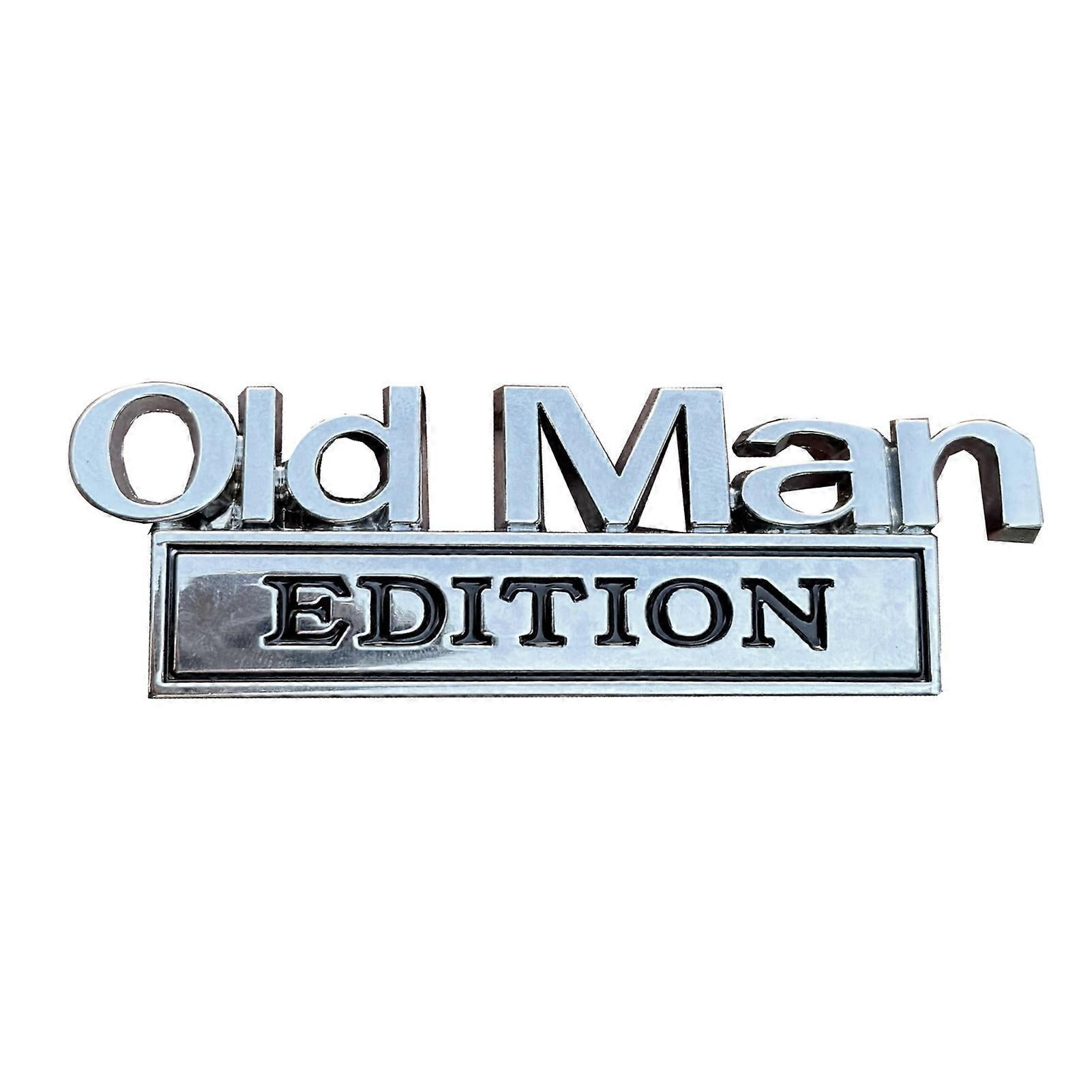 Represeint Old Man Edition Car Emblem Universal Fit Auto Accessory For ...