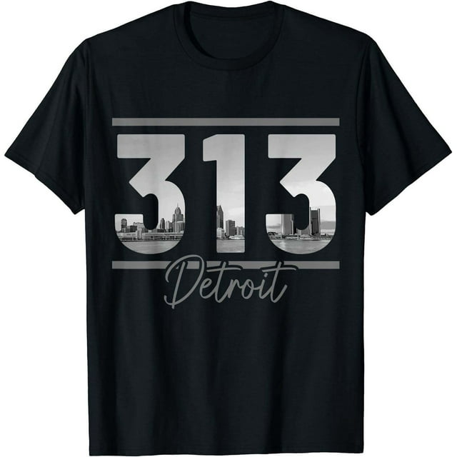 Represent the Motor City in Style with a Detroit Skyline Tee ...