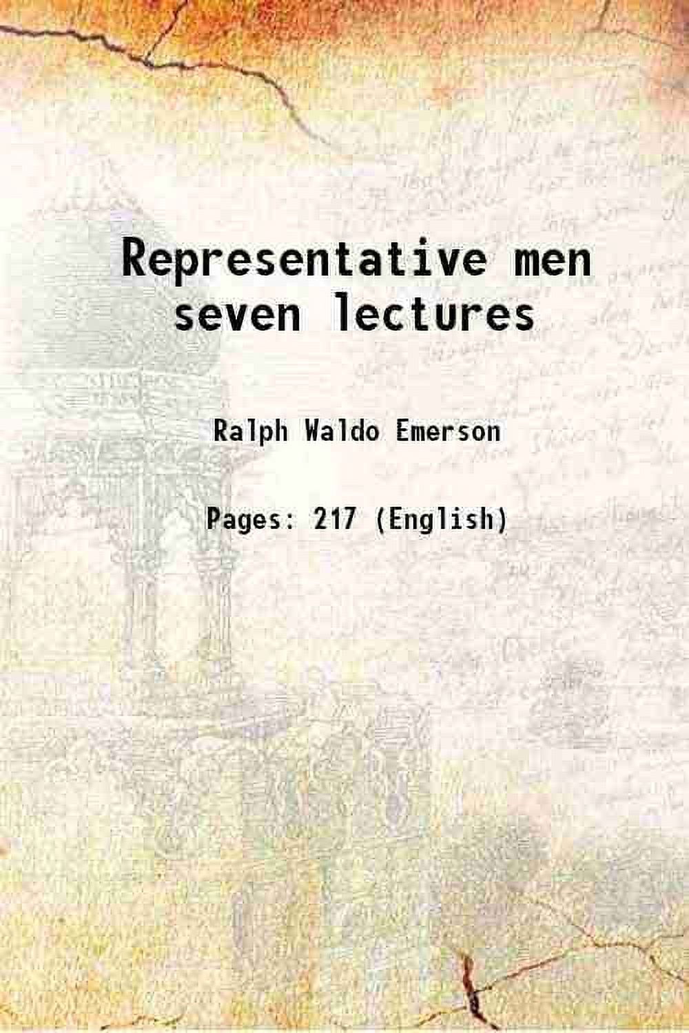Representative men seven lectures 1849 - Walmart.com