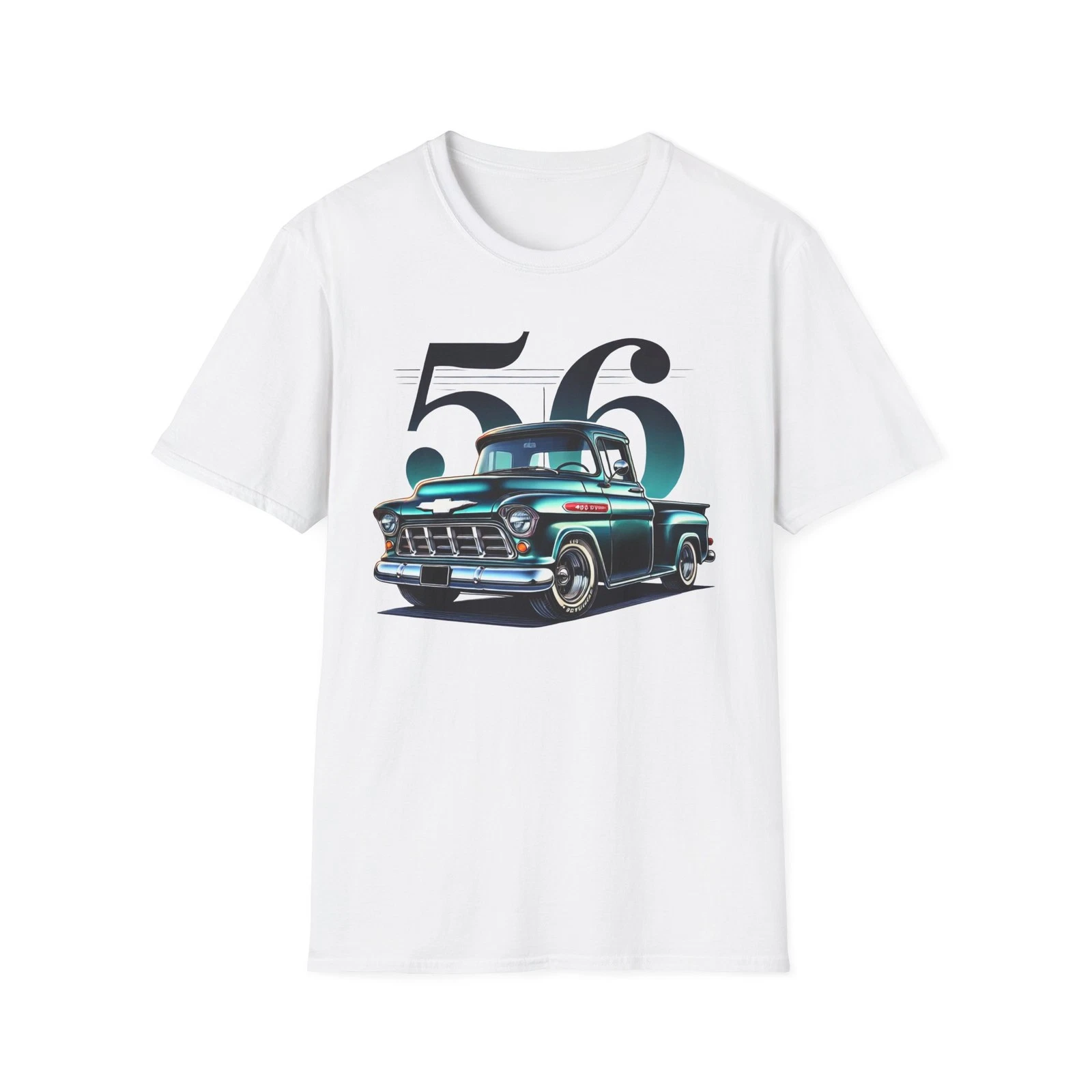 Reprint Rare 1956 Chevy 3100 Pickup T-Shirt Classic Truck Vintage Hot ...