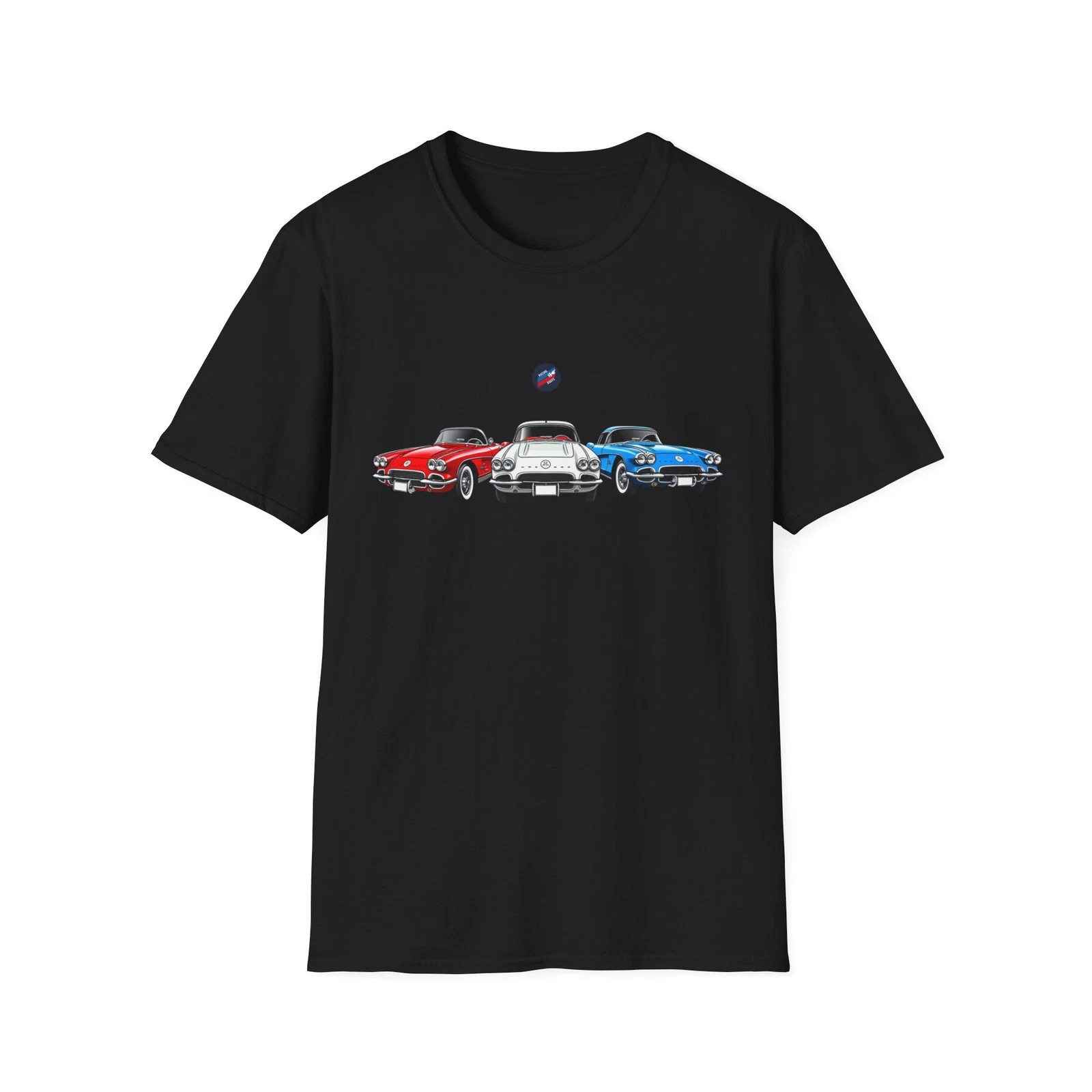 Reprint Rare 1961 vette T-Shirt – Classic C1 Trio Graphic | Red, White ...